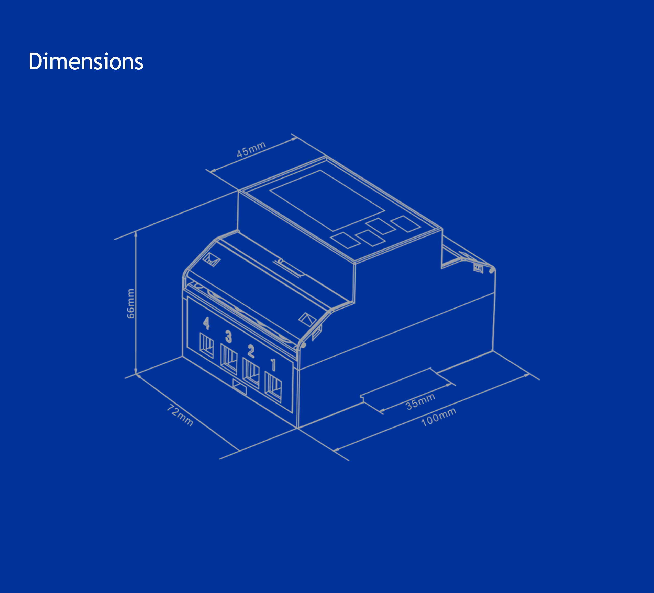 SDM72D-M-MID V2 Three Phase Electric Meter